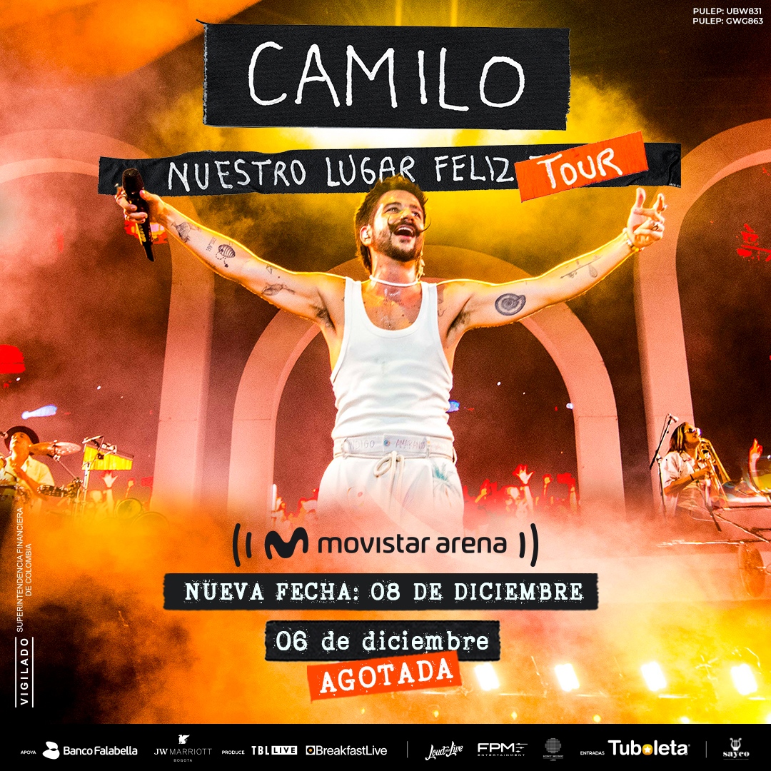 CAMILO ANUNCIA SEGUNDA FECHA EN BOGOTÁ - País Posible
